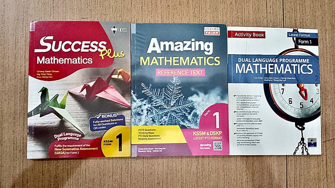 Form 1 Mathematics Textbook Set, Hobbies & Toys, Books & Magazines ...