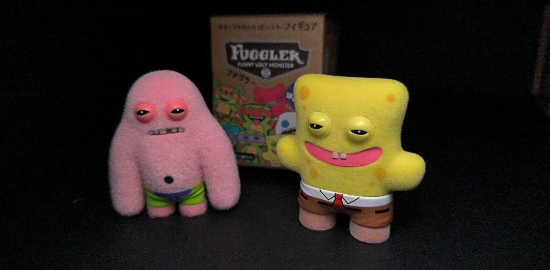 Fuggler Rare Fuzzy / Furry SpongeBob SquarePants & Patrick Box Version ...