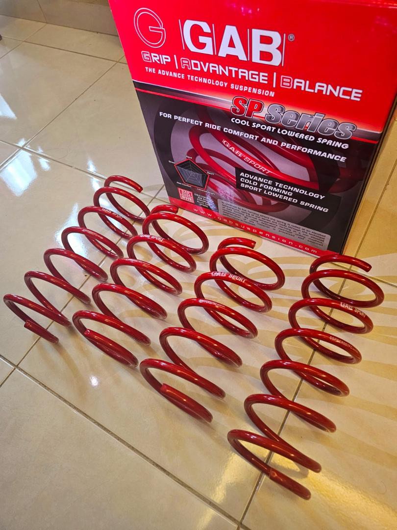 GAB Sport Spring for Perodua Myvi, Auto Accessories on Carousell