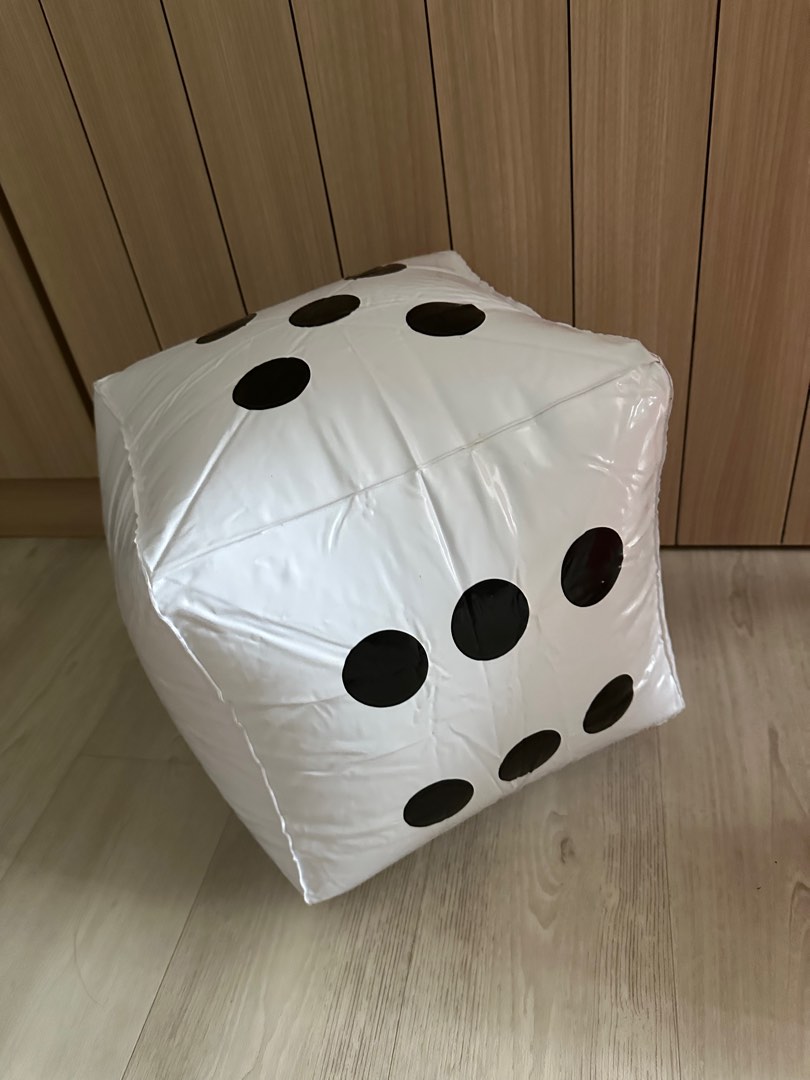 Giant Inflatable Dice - White with Black Dots, Hobbies & Toys, Toys ...