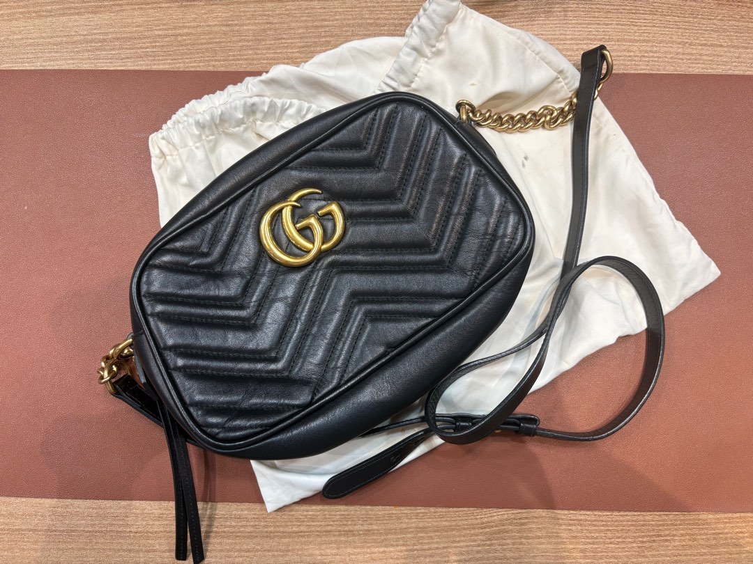 Gucci GG Marmont Camera Bag, Luxury, Bags & Wallets on Carousell