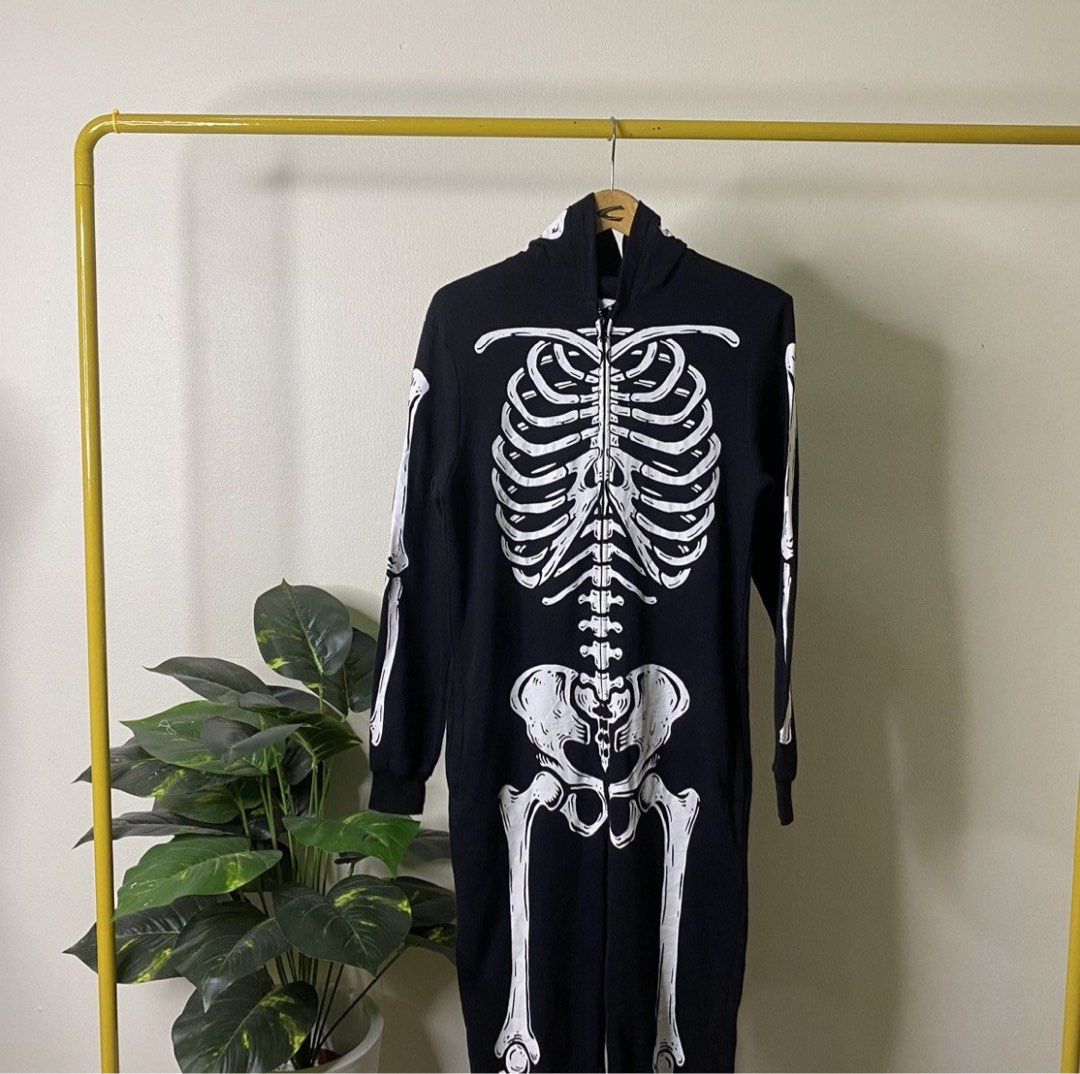 H&M Skeleton Skull Costume MCR My Chemical Romance Style, Men's Fashion ...