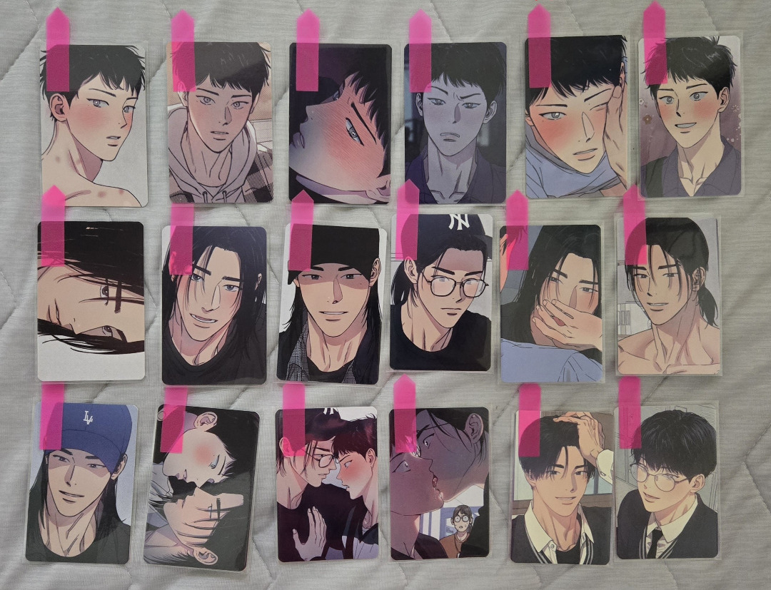Korean BL - 1 to 10 Random Photo card collection (Complete set of 18 ...