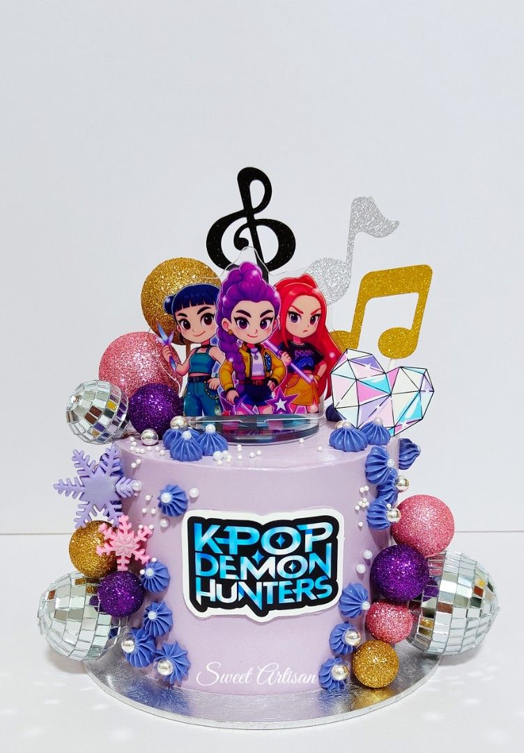 K-pop demon hunters cake, Food & Drinks, Homemade Bakes on Carousell