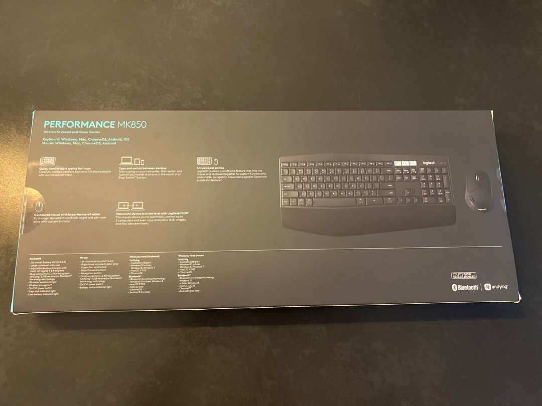 Logitech MX850 Performance Keyboard and Mouse Combo, Computers & Tech ...