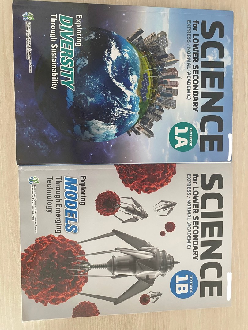Lower Secondary Science Textbook 1A & 1B, Hobbies & Toys, Books ...