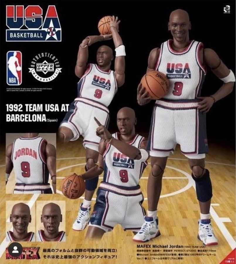 Medicom MAFEX No.132 Michael Jordan 1992 Team USA MISB, Hobbies & Toys ...