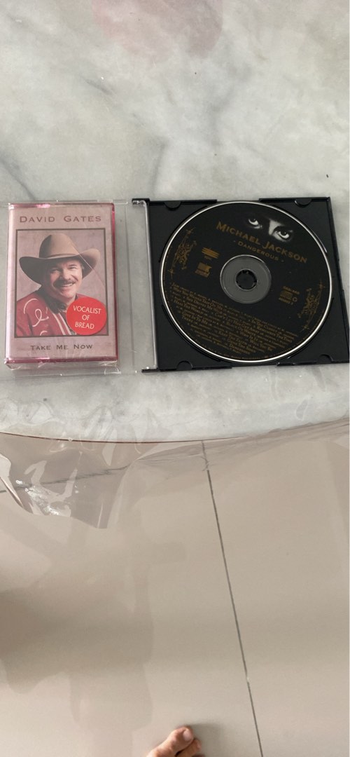 Michael Jackson Dangerous CD & David Gates Take Me Now Cassette ...