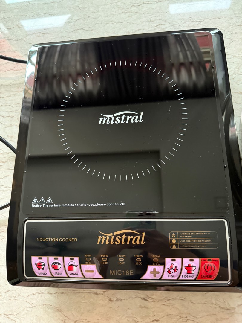 Mistral Induction Cooker with Pot, TV & Home Appliances, Kitchen ...