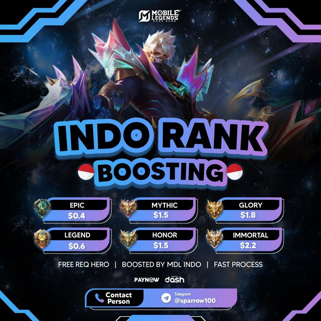 MLBB BOOSTING BY INDO MDL PROFESSIONAL TEAM | MOBILE LEGENDS BOOSTING ...