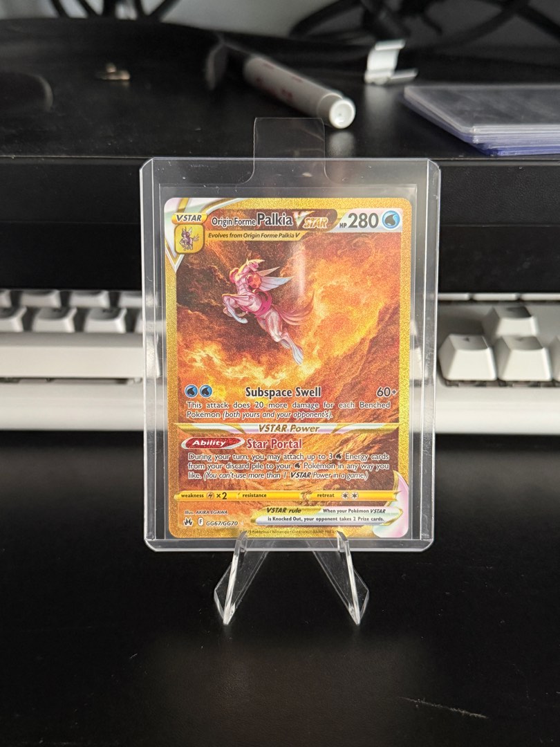 Origin Forme Palkia VSTAR Gold Pokemon Crown Zenith, Hobbies & Toys ...