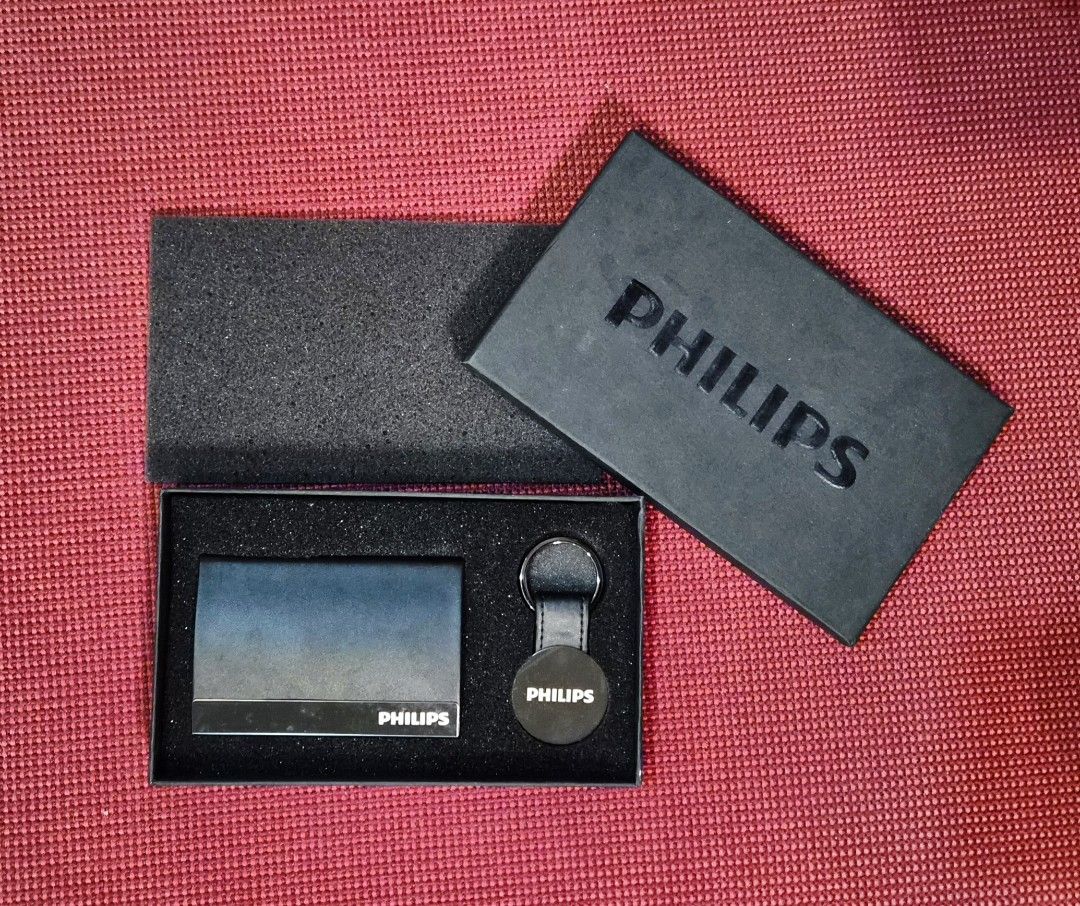 Philips Gift Set: Card Holder and Keychain, Luxury, Accessories on ...