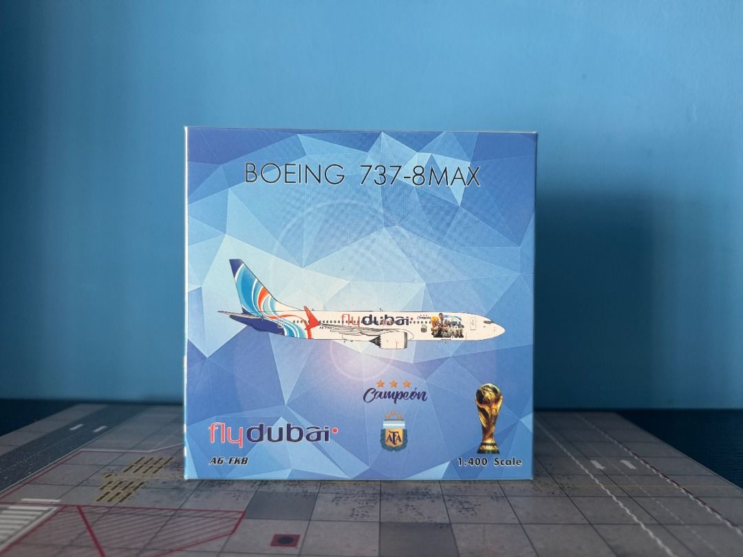Phoenix Models Flydubai B737-8MAX "Vamos Argentina!" livery, Hobbies ...