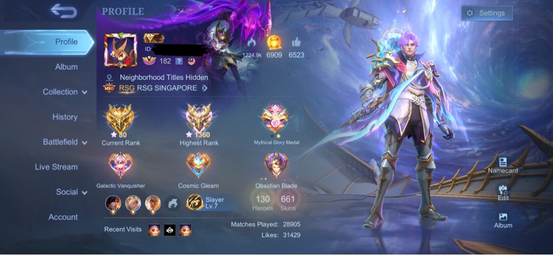 PRO PLAYER MLBB ACCOUNT, Video Gaming, Gaming Accessories, Game Gift ...