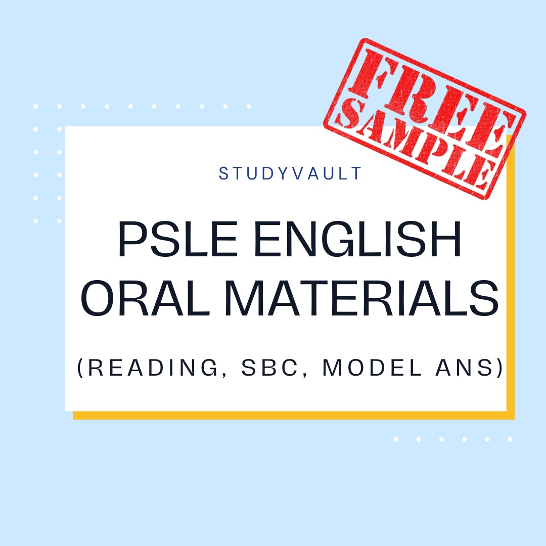 PSLE ENGLISH ORAL MATERIALS, Hobbies & Toys, Books & Magazines ...