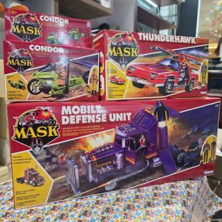 M.A.S.K. Toy Set - Thunderhawk, Condor, Mobile Defense Unit. Last Piece ...
