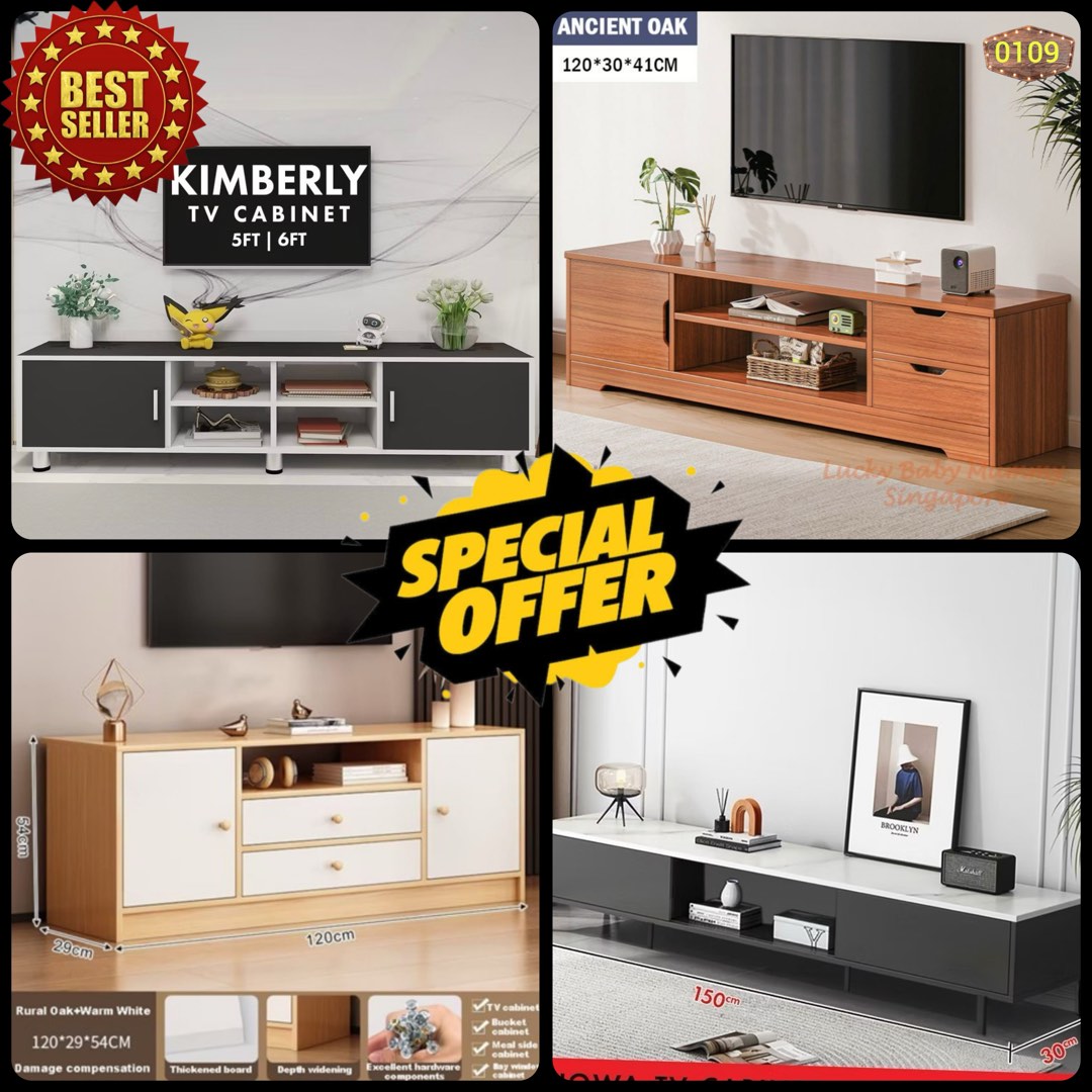 Ready Made TV Console Cabinet For Hall Living Room Fits TV and Down ...