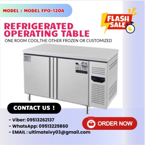 Refrigerated Operating Table Countertop Model FPO-120A, Everything Else ...