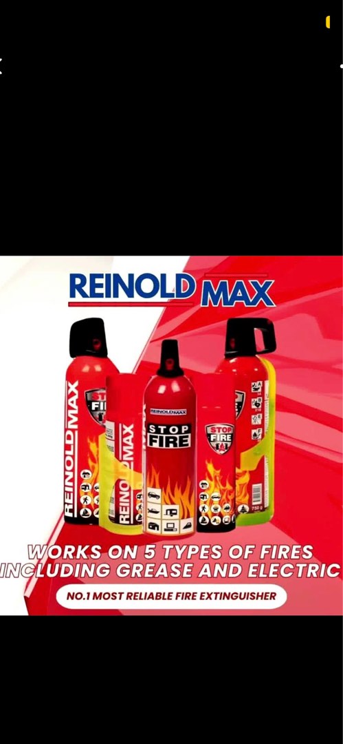 Reinold Max Fire Extinguisher, Commercial & Industrial, Industrial ...