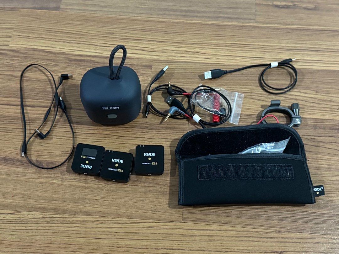 Rode Wireless GO II with Full Set Charger and USB C SR16, Audio ...
