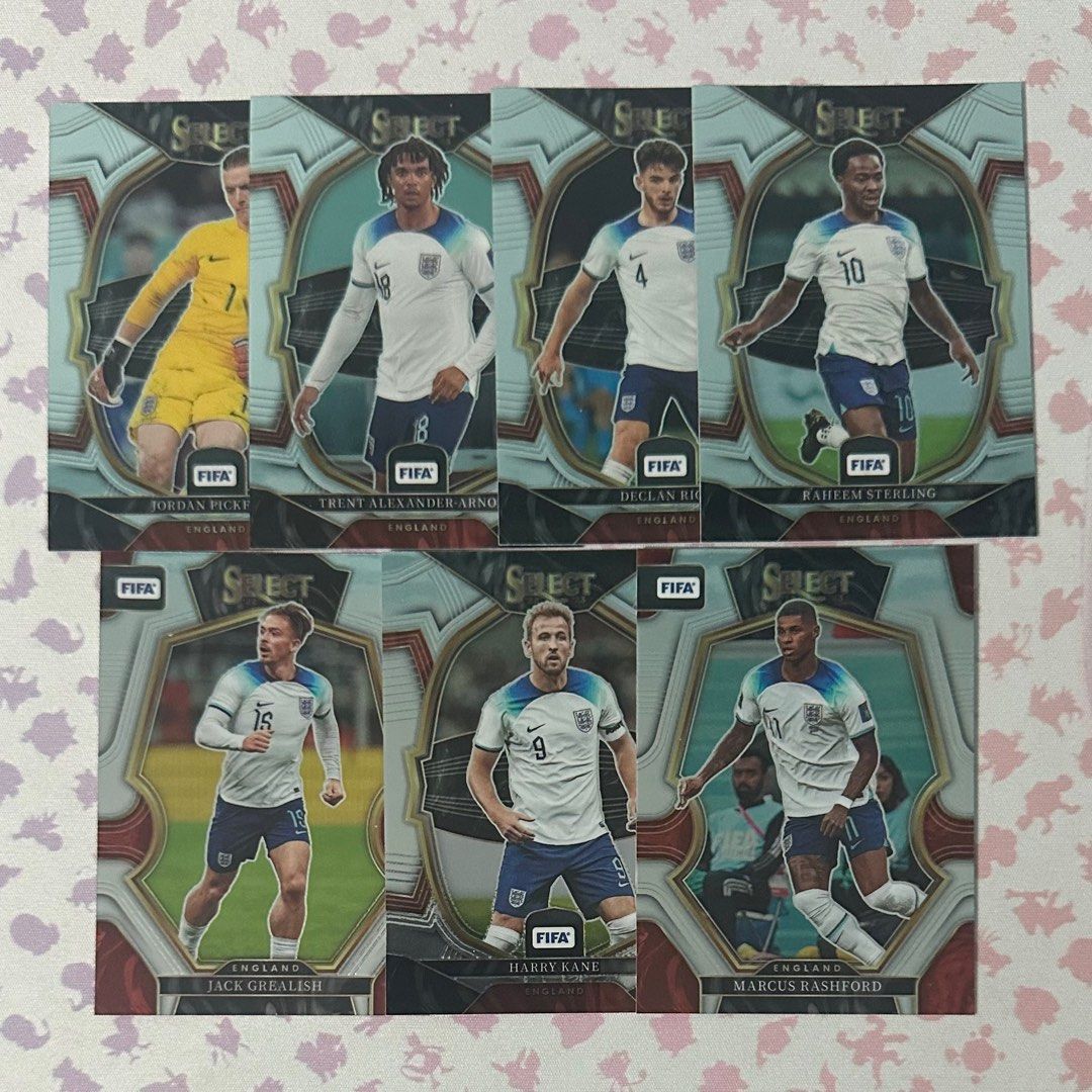 Panini Select Base England lot football cards Rashford, Pickford, Trent ...