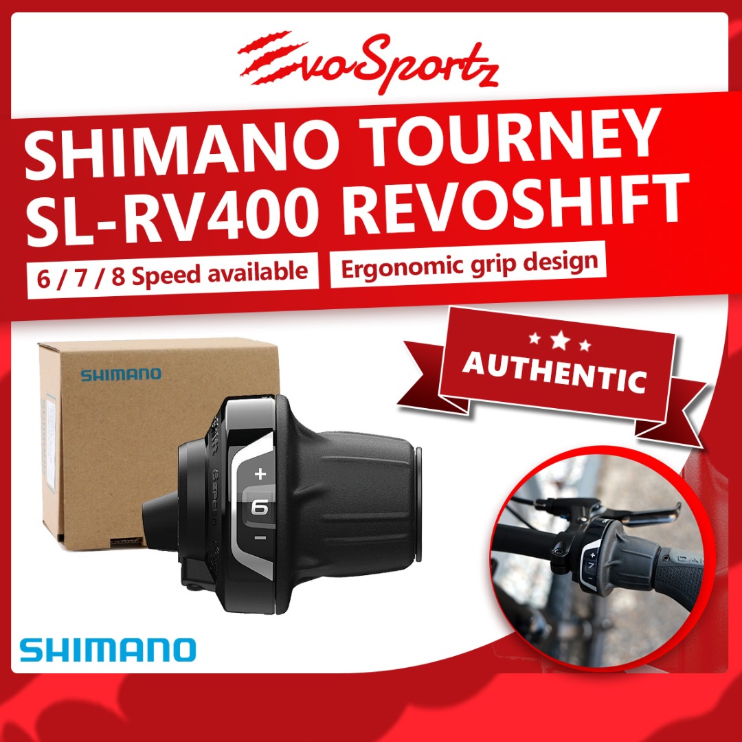 Shimano Tourney SL-RV400 Revoshift | Shimano Grip Shifter 6 Speed 7 ...