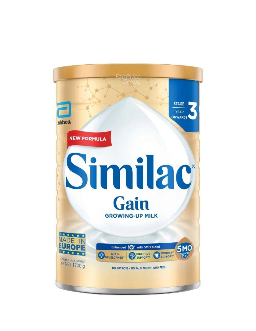 Similac Gain Stage 3 1.7kg, Babies & Kids, Nursing & Feeding, Weaning ...