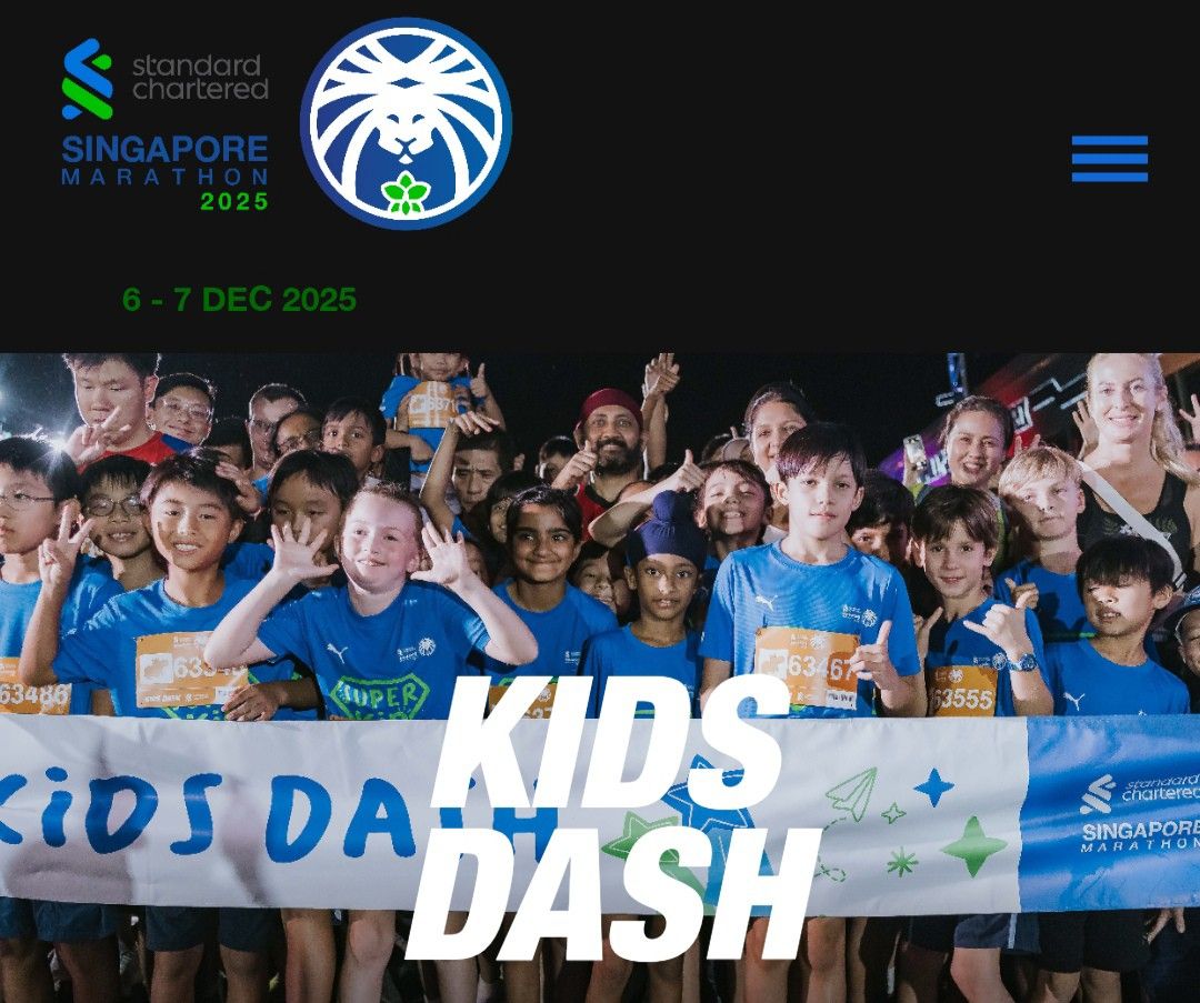 Standard Chartered Singapore Marathon 2025 Kids Dash Ticket, Tickets ...