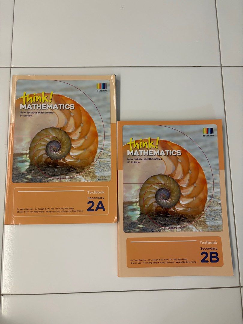 think! Mathematics 2A & 2B Textbooks 8th Edition, Hobbies & Toys, Books ...