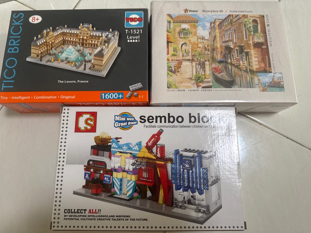 Tico Bricks, Sembo Block & 80 pcs Puzzle, Hobbies & Toys, Toys & Games ...