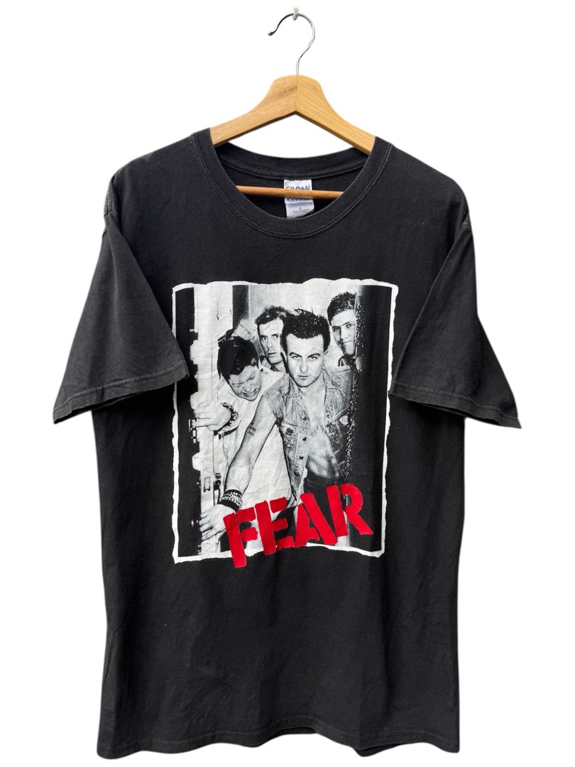 Vintage FEAR punk rock band tshirt, Men's Fashion, Tops & Sets, Tshirts ...