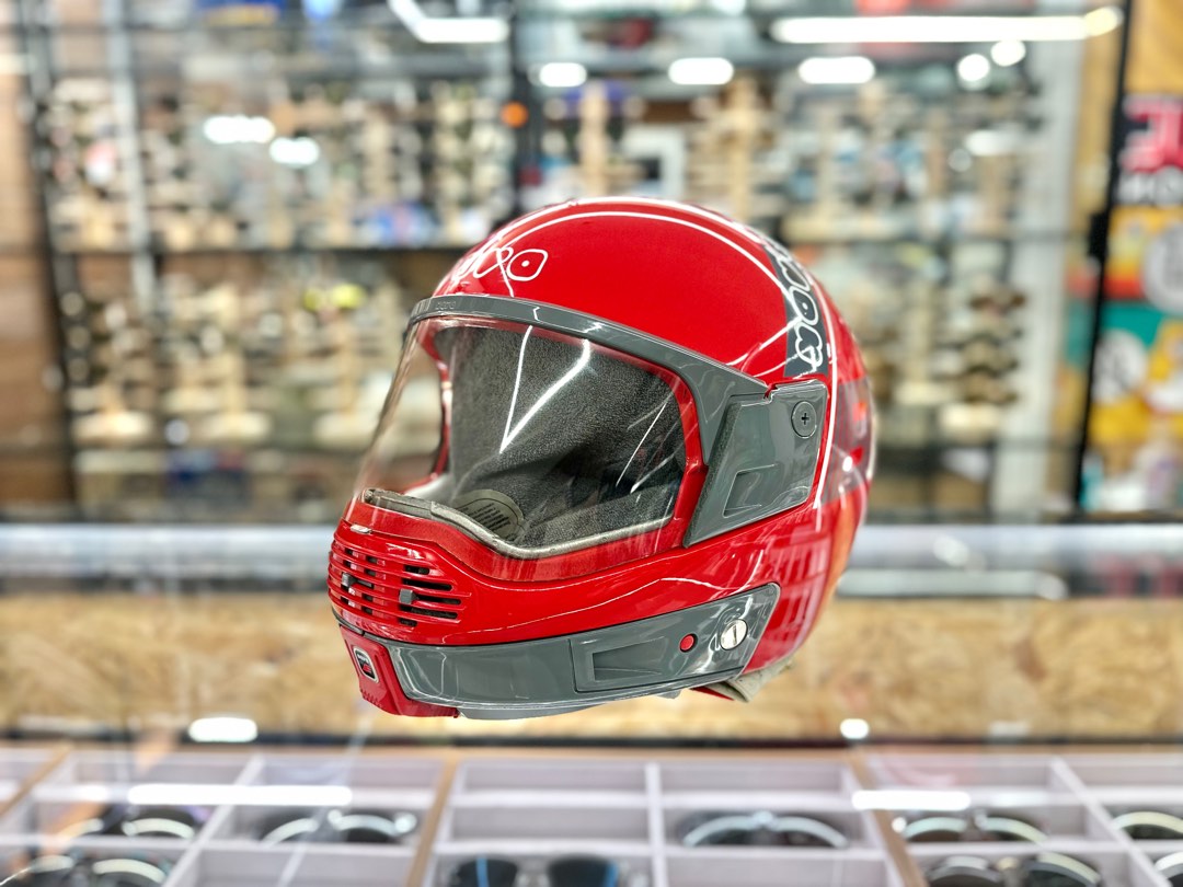 NOS Vtg Nava 8 Red M Helmet Ori Italy, Hobbies & Toys, Collectibles ...