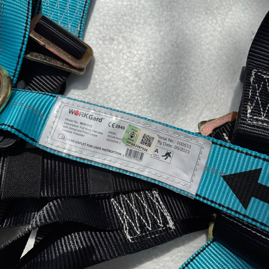 WORKGARD Full Body Harness with Lanyard WGF512 + WGF622 DOSH ...