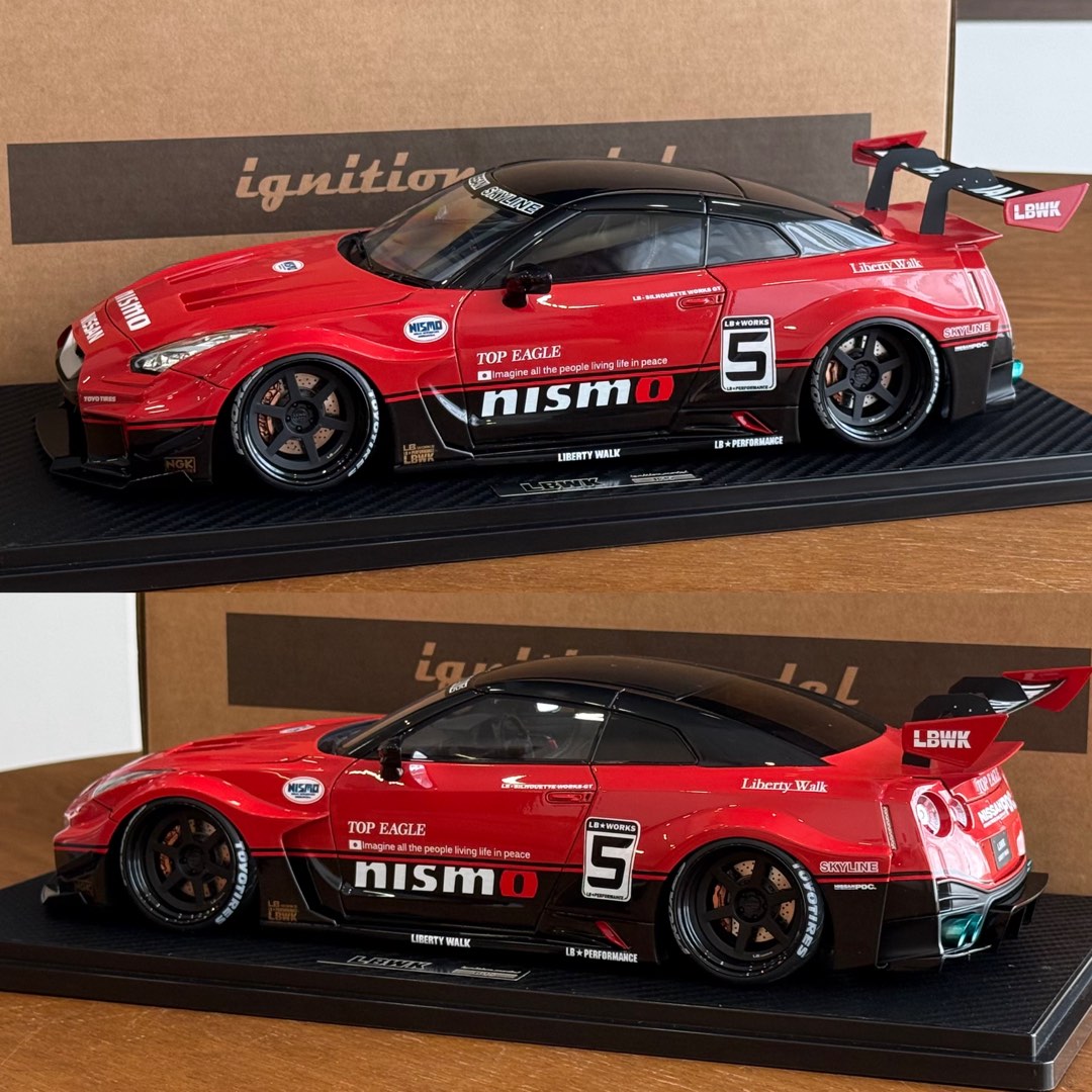 1/18 IG Ignition Model IG2723 LB-Silhouette WORKS GT Nissan 35GT-RR Red ...