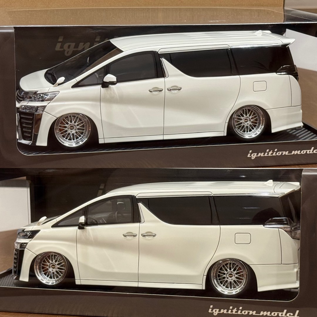 1/18 Ignition Model IG IG1670 Toyota Vellfire (30) ZG White same scale ...