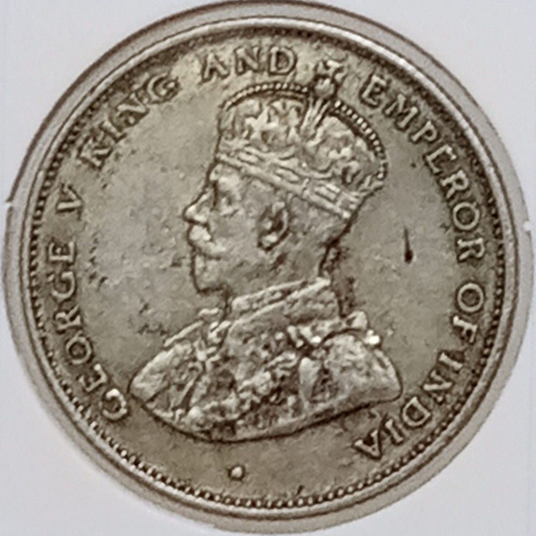 1924 Ceylon 50 Cents Coin (Silver), Hobbies & Toys, Memorabilia & Collectibles, Currency on ...