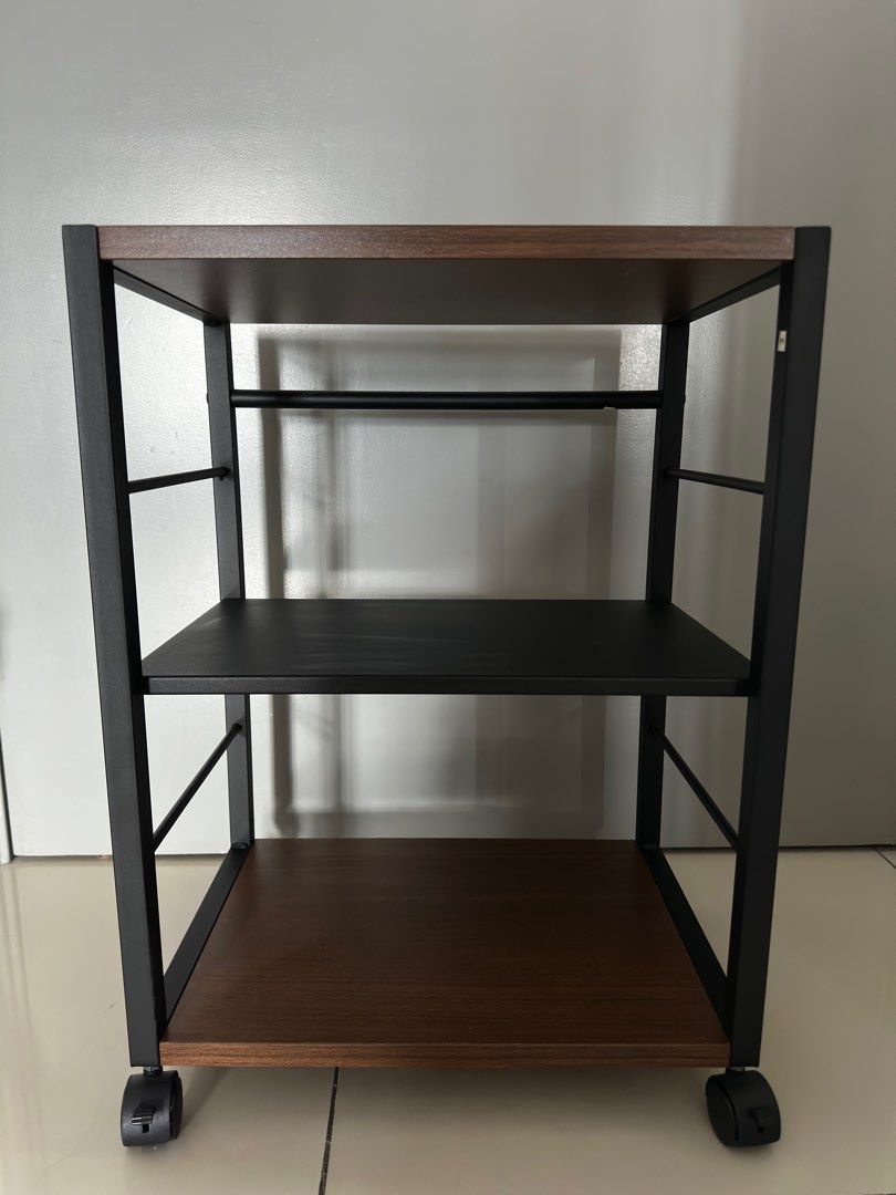 3-Tier Rolling Shelving Unit, Furniture & Home Living, Furniture ...