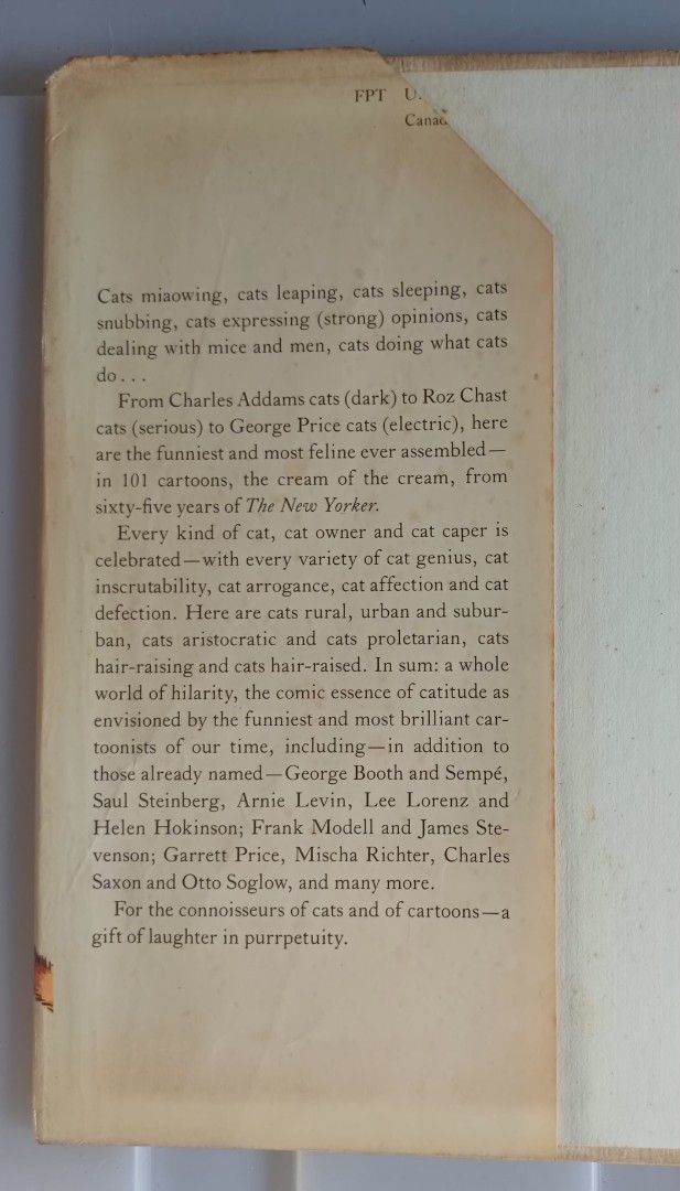 🦃 Thanksgiving Tale🎩 VINTAGE NEW YORKER CAT CARTOON BOOK! 🐭, Hobbies ...