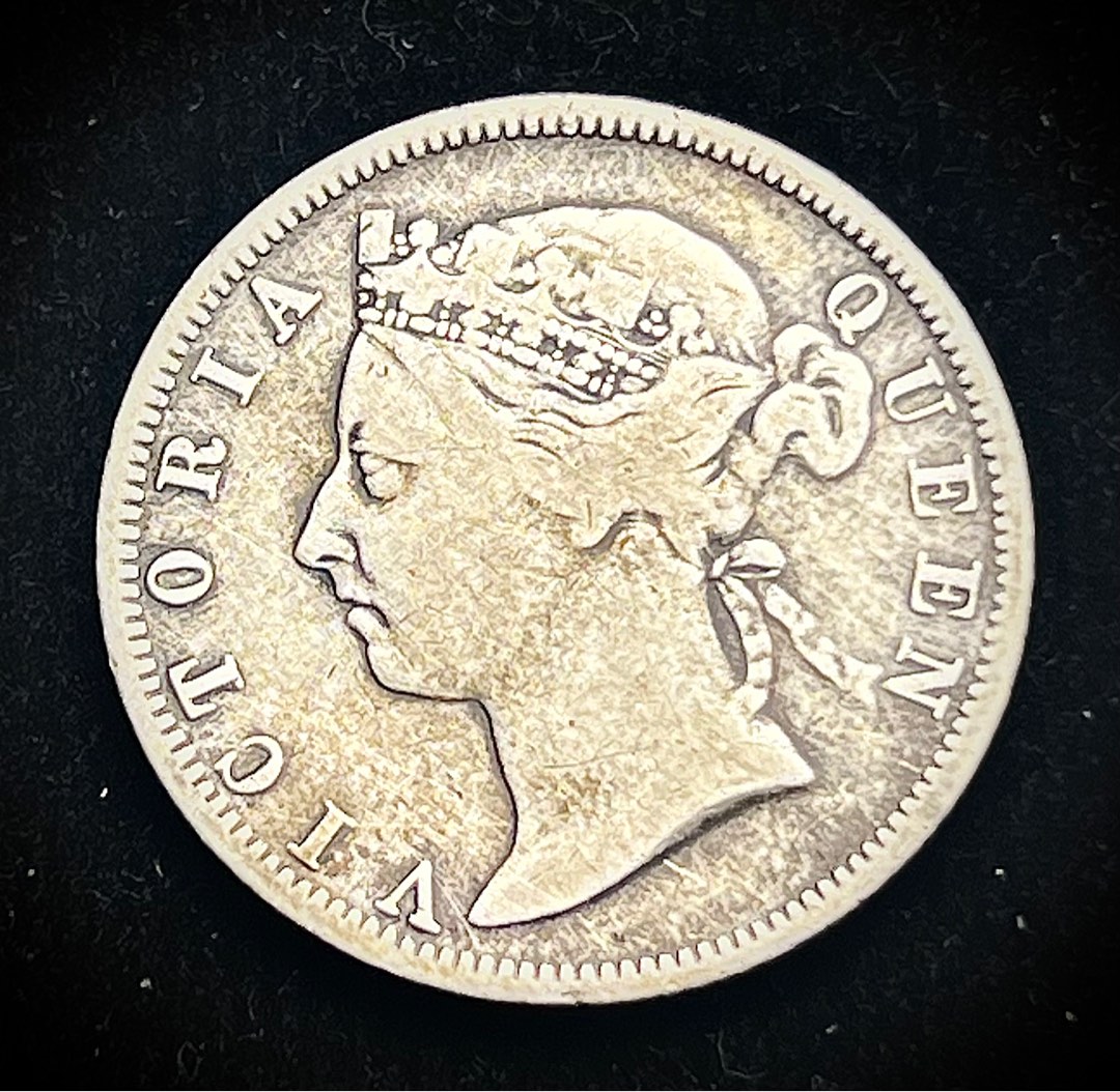 1899 Olden British Straits Settlements Queen Victoria TWENTY 20-Cents ...
