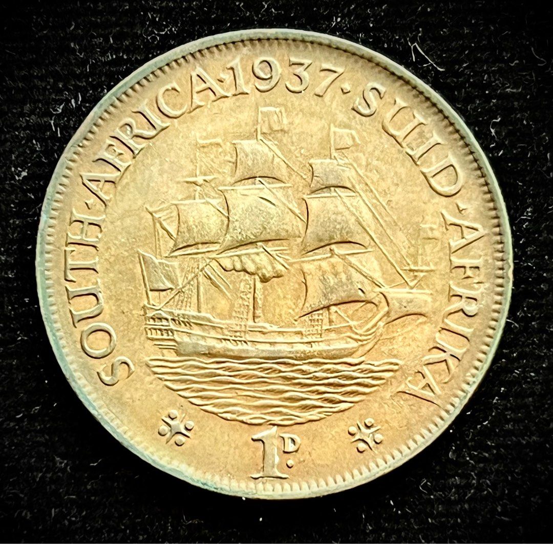 1937 The Union of South Africa King George VI “The Dromedaris Ship” ONE ...