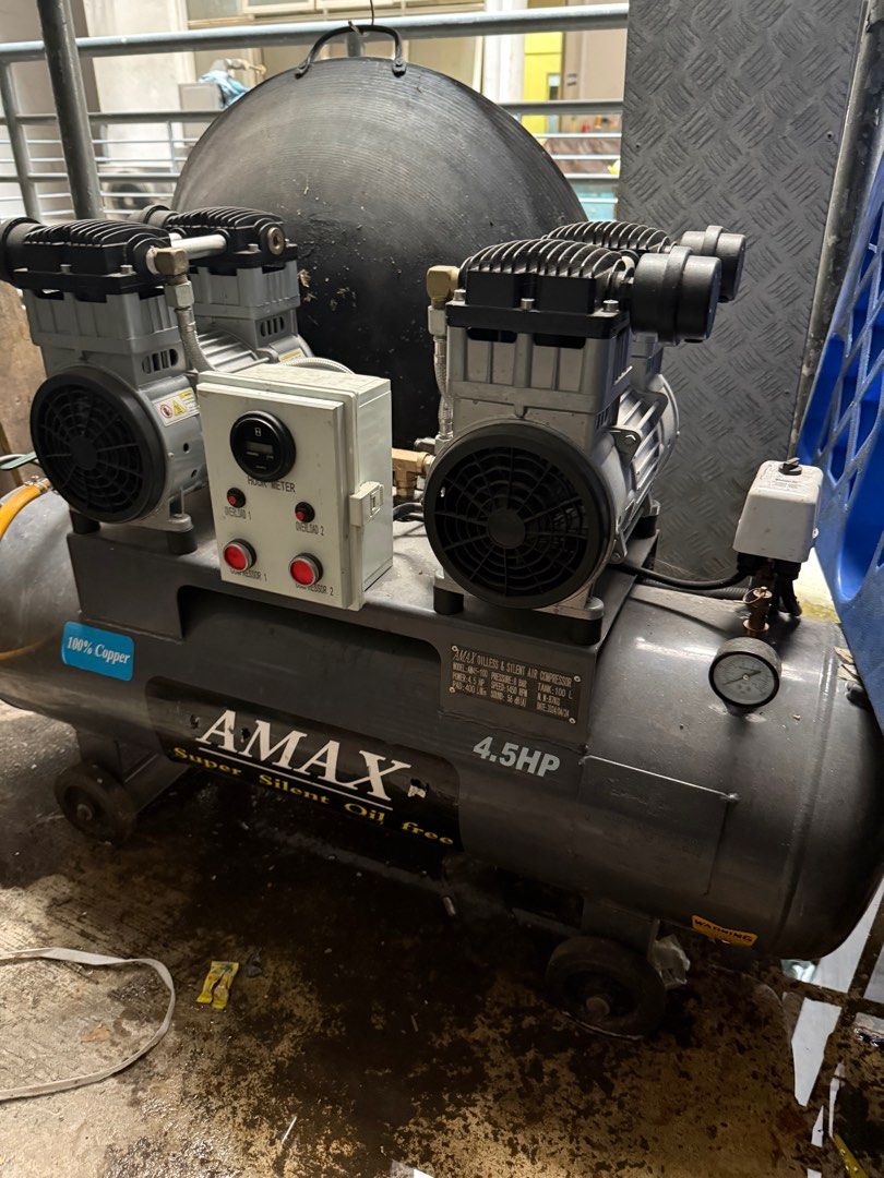 AMAX Oil-less & Silent Air Compressor AM45-100, TV & Home Appliances ...