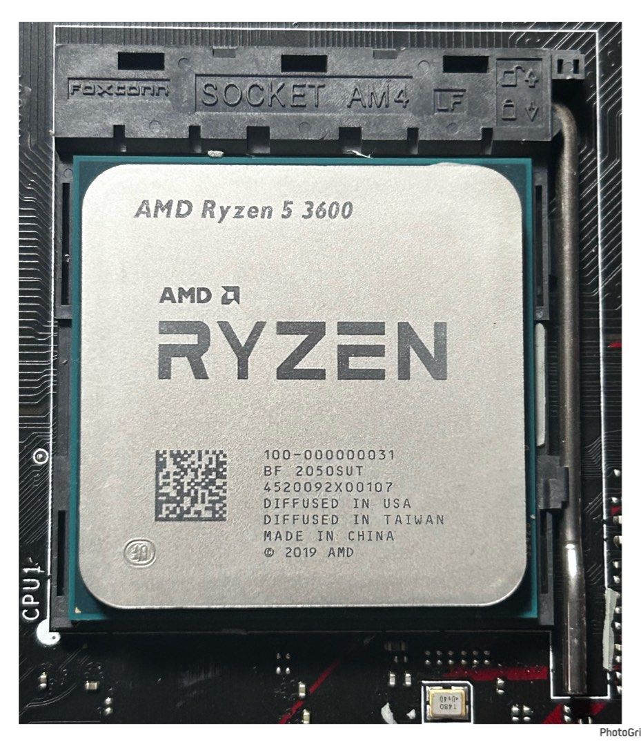 AMD CPU Fan Cooler with AMD Ryzen 5 3600, Computers & Tech, Parts ...