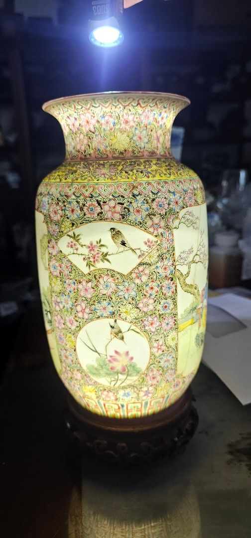 Antique Chinese Porcelain Egg Shell Vase, Hobbies & Toys, Memorabilia ...