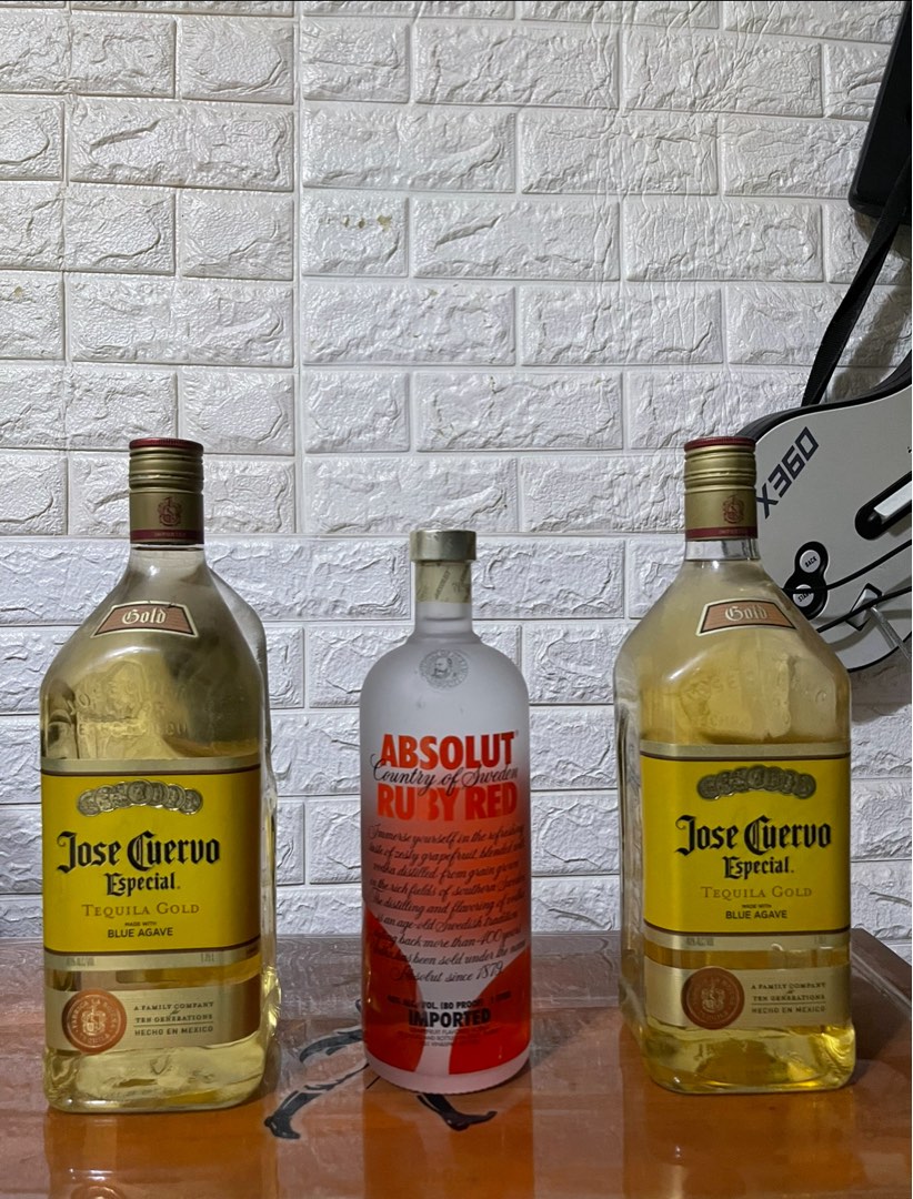 Assorted Alcohol Bottles - Tequila, Vodka, Whiskey, Food & Drinks ...
