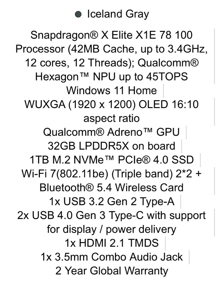 ASUS Zenbook Laptop - Iceland Gray, Computers & Tech, Laptops ...