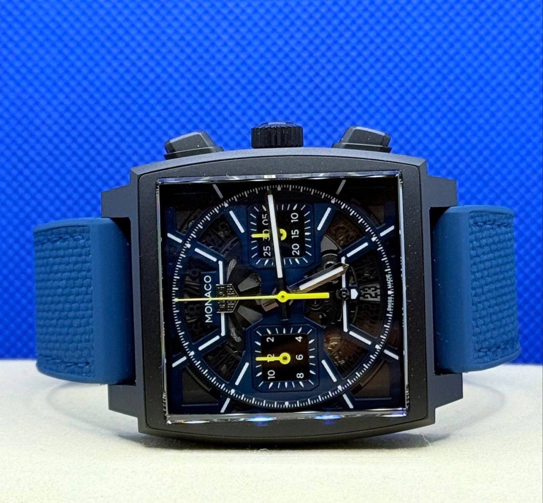 Brand New 09/2025 Tag Heuer Monaco Chronograph DLC Titanium Skeleton ...