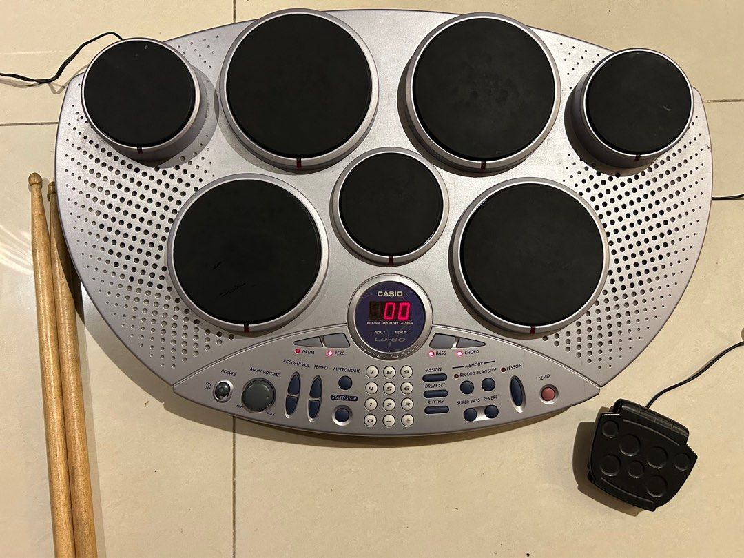 Casio LD-80 Rhythm Drum Set, Hobbies & Toys, Musical Instruments on ...