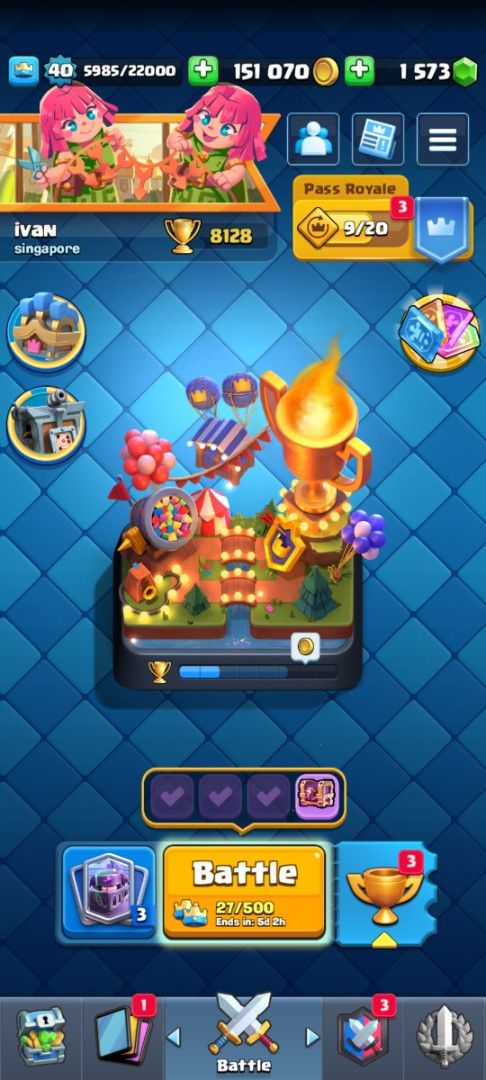 Clash Royale 9k level 15 evolve mega night, Video Gaming, Video Games ...
