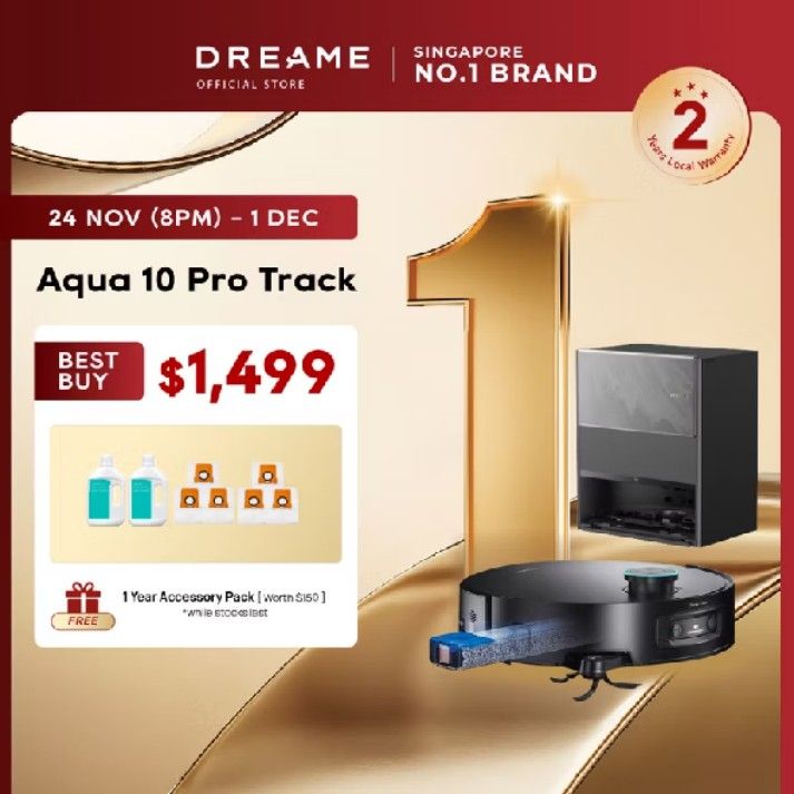 Dreame Aqua 10 Pro Track Robot Vacuum - Best Buy!, TV & Home Appliances ...