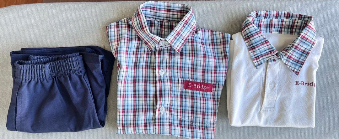 E-Bridge School Uniform Set - Size 3 boys, Babies & Kids, Babies & Kids ...